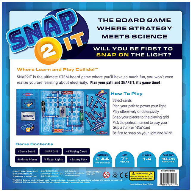 Snap Circuits Snap-2-It Board Game - Best Games for Ages 7 to 12