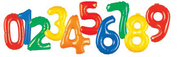 Puff-Ups Giant Inflatable Numbers Set - - Fat Brain Toys