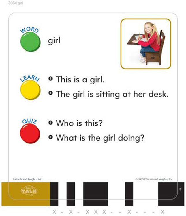 Smart Talk Card Set 2: School & Community - - Fat Brain Toys