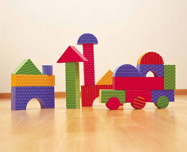 Textured Blocks - 20 pieces - - Fat Brain Toys