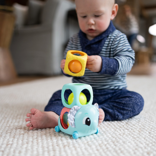 Lamaze Stack Rattle & Roll Blocks - Best for Ages 1 to 2