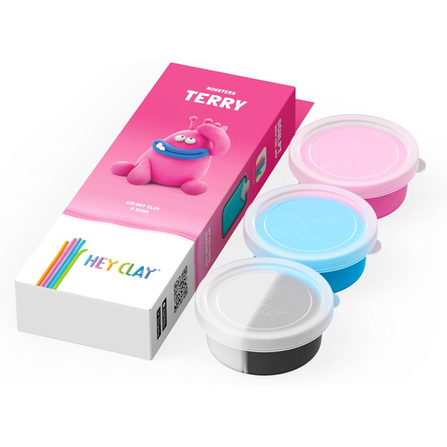 Hey Clay Monsters Terry 3-can - - Fat Brain Toys