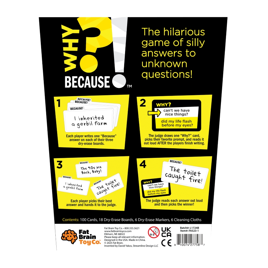 Why? Because! - Best Games for Babies - Fat Brain Toys