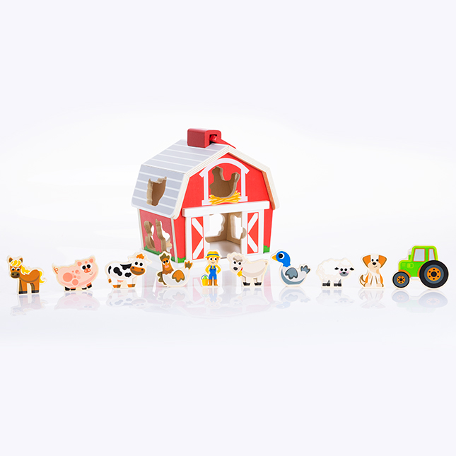 Shape Sorting Barn - Best Early Learning Toys for Babies - Farm Toys