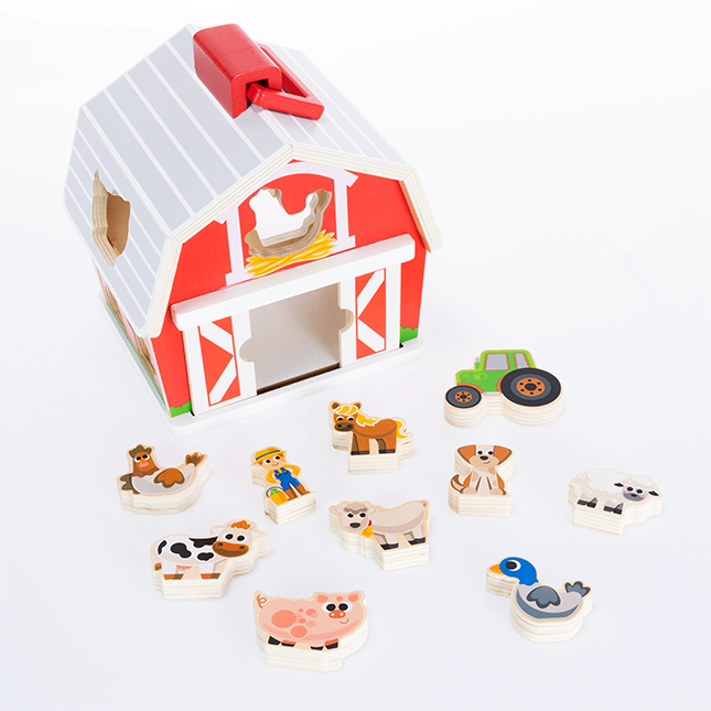 Shape Sorting Barn - Best Early Learning Toys for Babies - Farm Toys