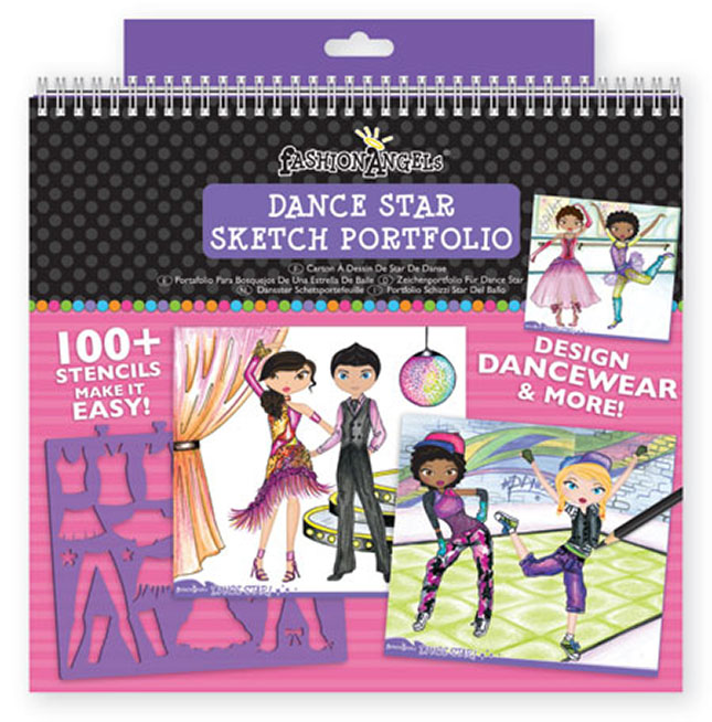 Fashion Design Sketch Portfolio - Dance Star - - Fat Brain Toys