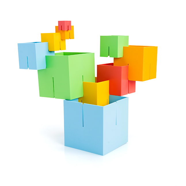 Dado Cubes - Best Building & Construction for Babies - Fat Brain Toys