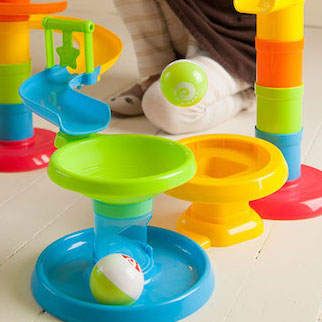 Roll & Bounce Tower - Building & Construction - Fat Brain Baby