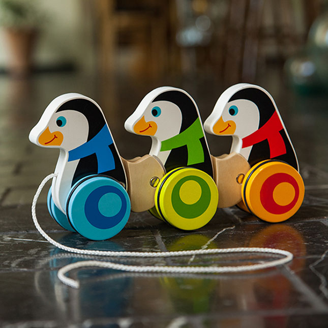 Pull Along Penguin Parade - Best Active Play for Babies