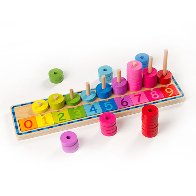 Count and Sort Stacking Tower - Baby Gear - Fat Brain Baby