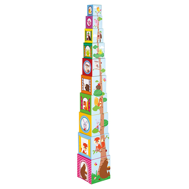Woodland Friends Stacking Cubes - Baby Gear - Fat Brain Baby