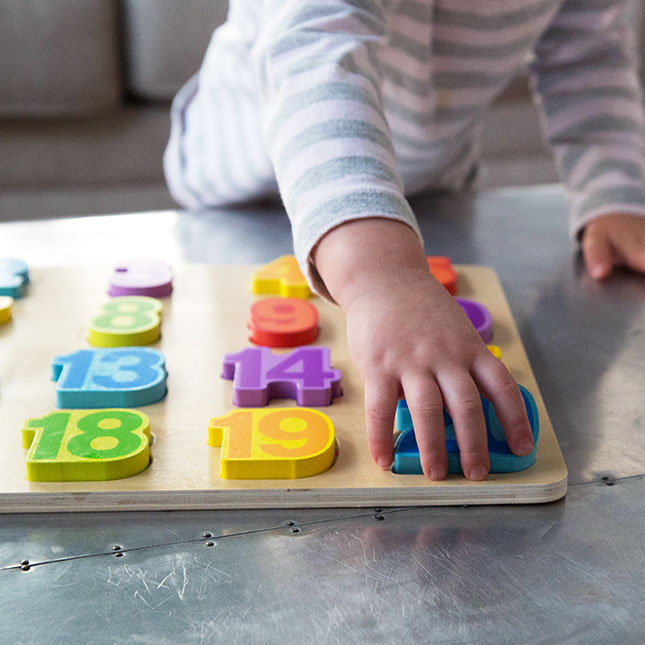 Number Adventure Wooden Puzzle - - Fat Brain Toys