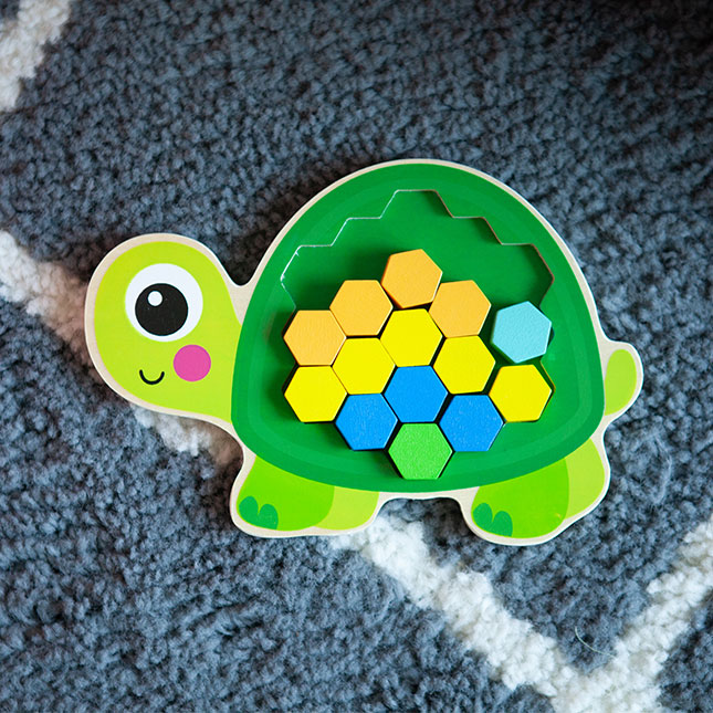 Play Pattern Puzzle - Snail & Turtle - - Fat Brain Toys