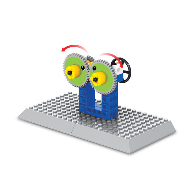 Brain Bricks Mechanics: Gear Kinetics - - Fat Brain Toys