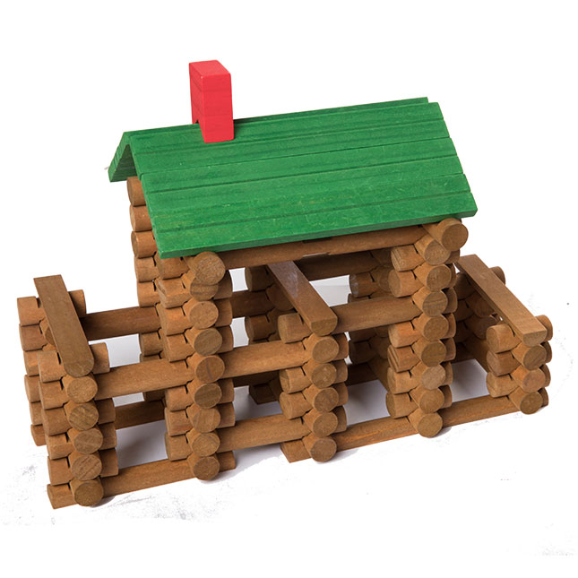 Timber Log Builders - 450 Piece Set - - Fat Brain Toys