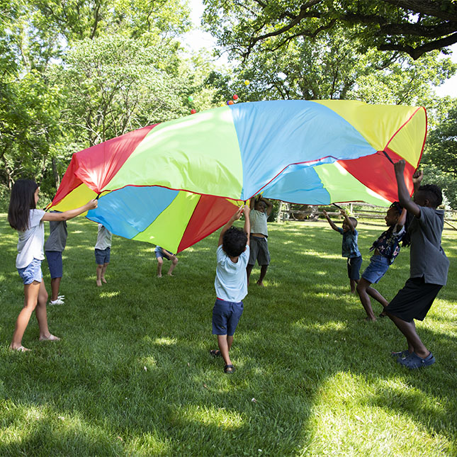 Up We Go! Giant Parachute and Ball Combo Pack - - Fat Brain Toys