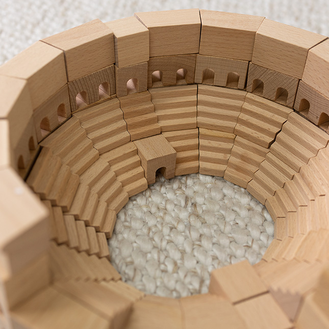 Roman Colosseum Blocks - 110 pcs - - Fat Brain Toys