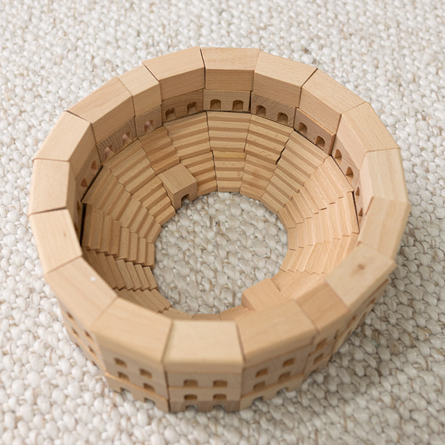 Roman Colosseum Blocks - 110 pcs - - Fat Brain Toys