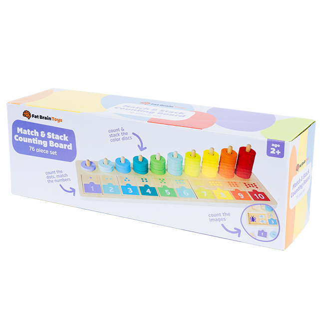 Match & Stack Counting Board - Best for Ages 2 to 4