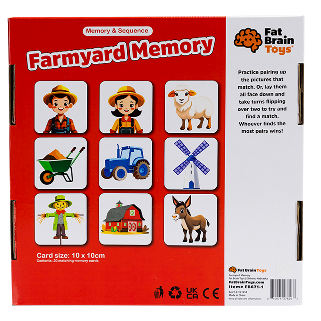 Farmyard Memory - Best Games for Ages 2 to 5 - Farm Toys