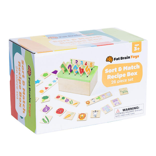 Sort & Match Recipe Box - Best Early Learning Toys for Ages 3 to 6