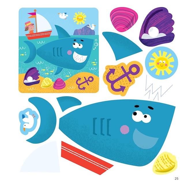 First Fun Sticker Painting - Ocean Creatures - Best for Ages 4 to 8