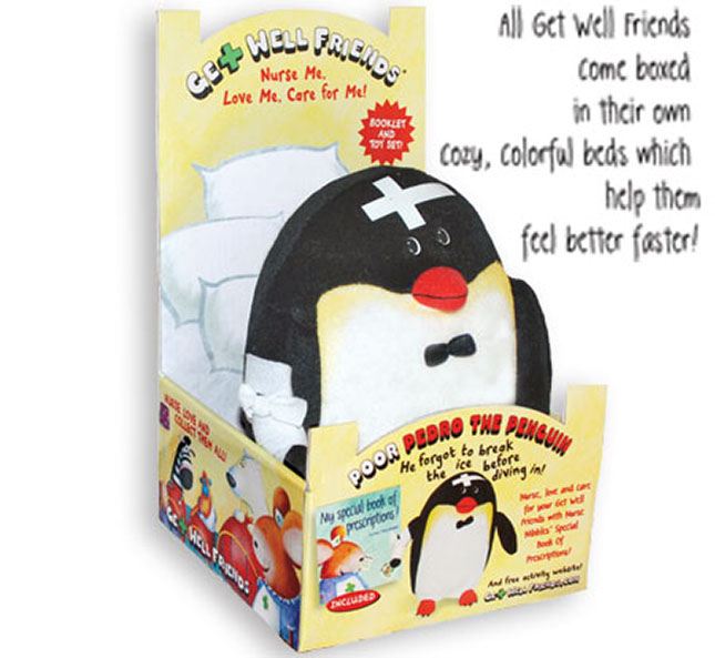 Get Well Friends - Pedro the Penguin - - Fat Brain Toys