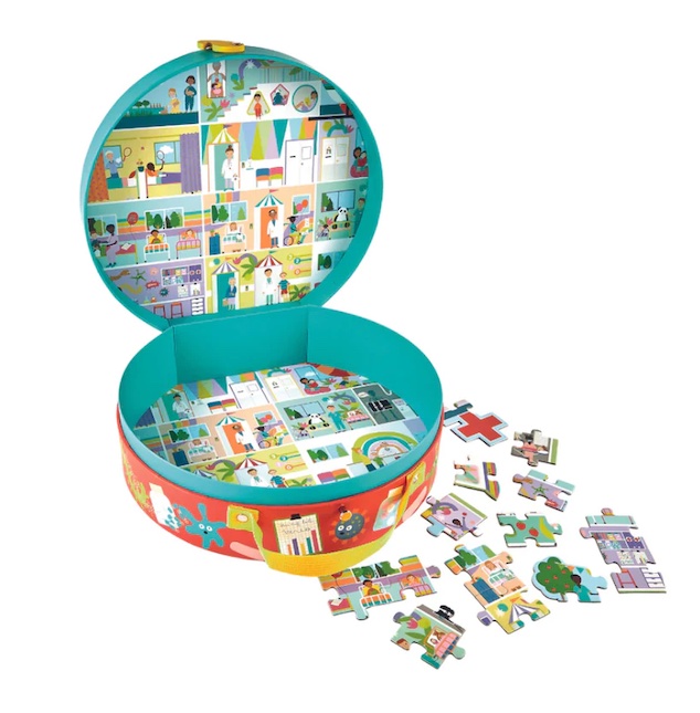 Happy Hospital 100pc 3-in-1 Puzzle - - Fat Brain Toys