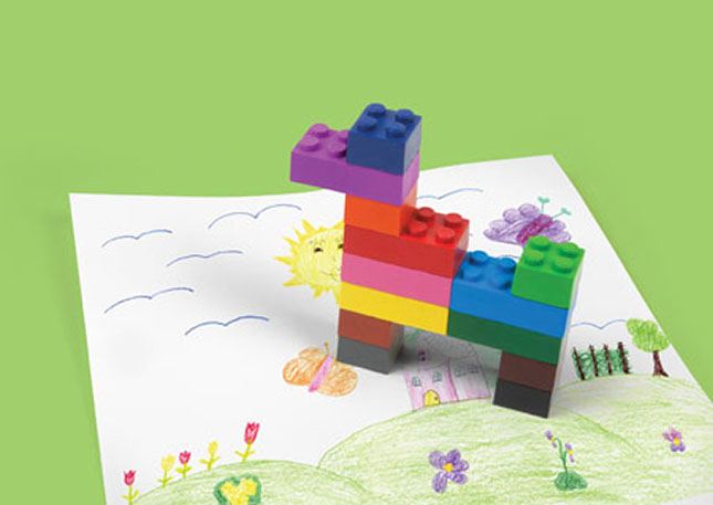 Stack-A-Doodle Block Crayons - - Fat Brain Toys