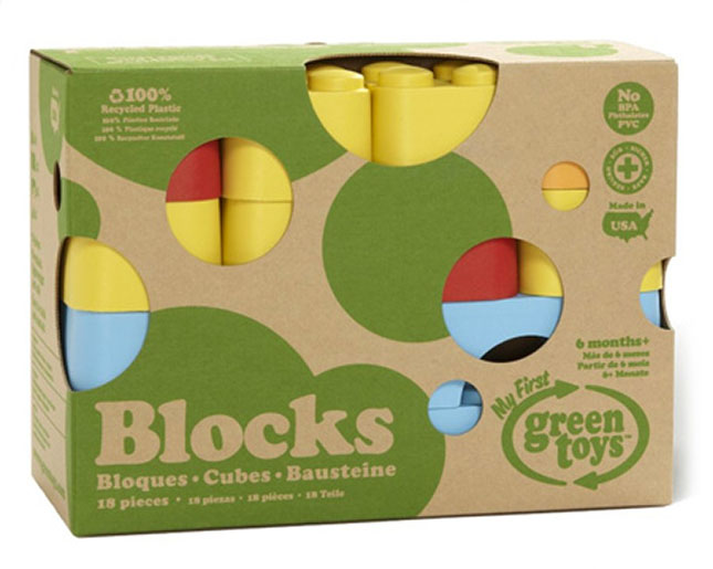 My First Green Toys - Blocks - - Fat Brain Toys