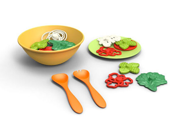 Green Toys Salad Set - - Fat Brain Toys