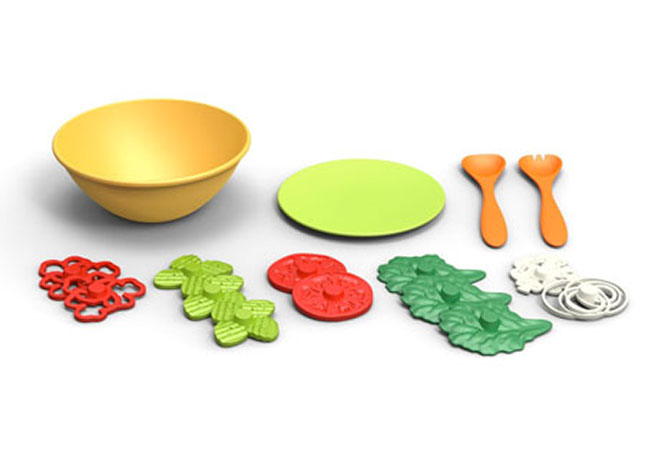 Green Toys Salad Set - - Fat Brain Toys