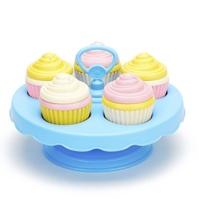 Green Toys Cupcake Set - - Fat Brain Toys
