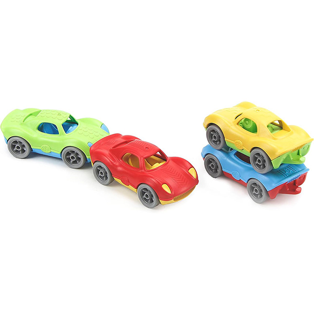 Green Toys Stack & Link Racers - Best for Ages 1 to 4