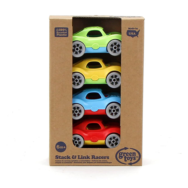 Green Toys Stack & Link Racers - Best for Ages 1 to 4