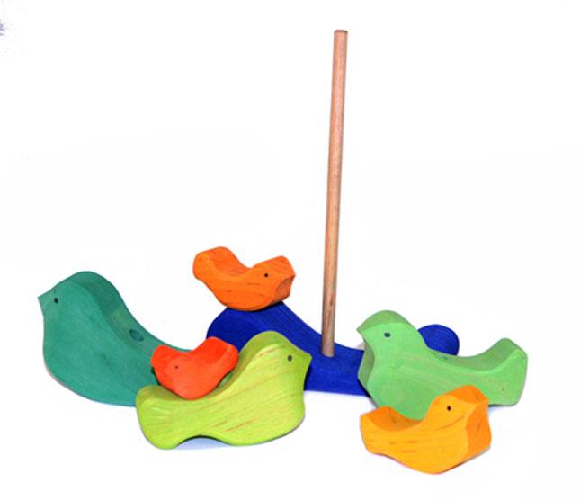 Bird Stacker - 10 pc - - Fat Brain Toys