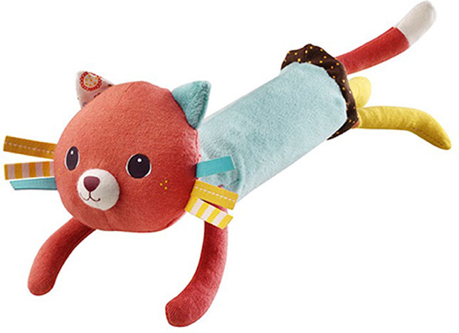 Colette Cat Nodding Rattle - - Fat Brain Toys