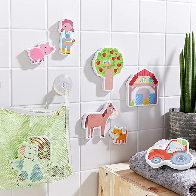 Bath Farm Puzzle in Net - - Farm Toys