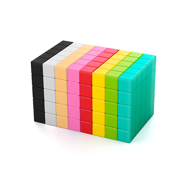 PIXIO Design Series - 200 Magnetic Block Set - - Fat Brain Toys