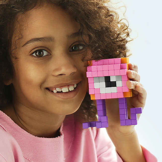 PIXIO Design Series - 800 Magnetic Block Set - - Fat Brain Toys