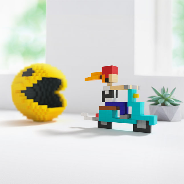 PIXIO Design Series - 1600 Magnetic Block Set - - Fat Brain Toys