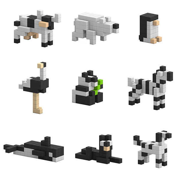 PIXIO Story Series - Black & White Animals - - Fat Brain Toys