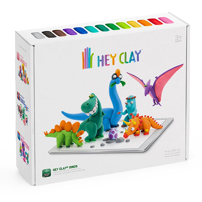 Hey Clay - Dinos - Best Arts & Crafts for Ages 3 to 8 - Fat Brain Toys