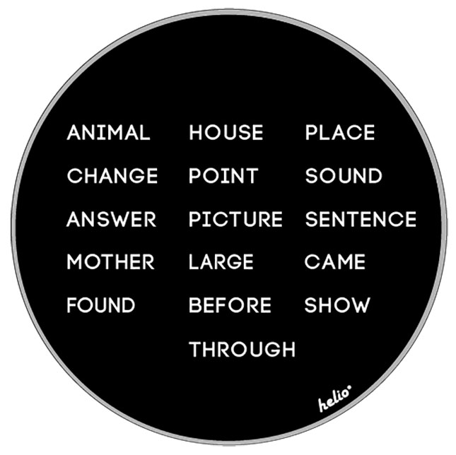 Helio Disc Sight Words Set 2 - - Fat Brain Toys