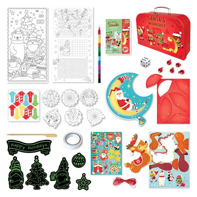 Totally Santa Holiday Workshop Activity Set - Best for Ages 6 to 11