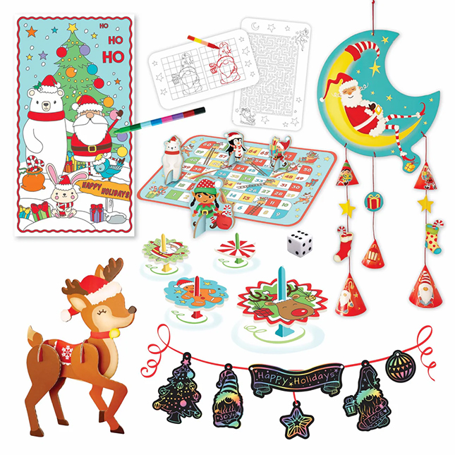 Totally Santa Holiday Workshop Activity Set - Best for Ages 6 to 11