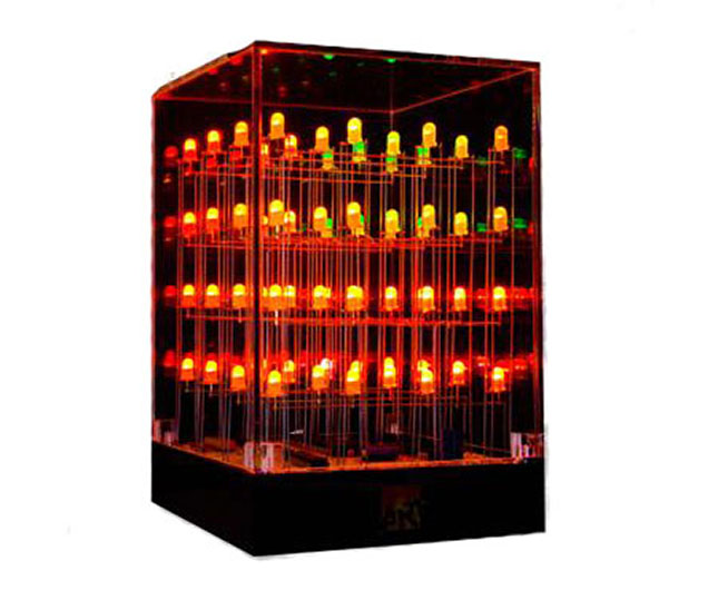 Cube LED Light Display - - Fat Brain Toys