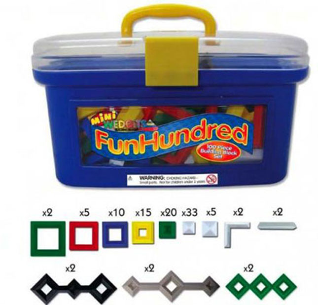Wedgits Mini FunHundred - - Fat Brain Toys