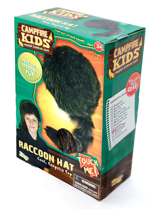 Campfire Kids Raccoon Hat - - Fat Brain Toys