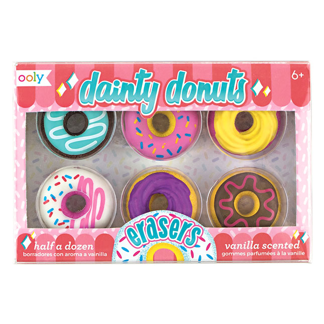 Dainty Donuts Scented Erasers - - Fat Brain Toys